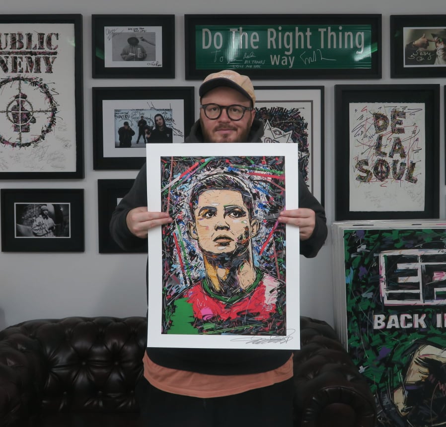 1XRUN x Ivan Beslic - Ronaldo & Mbappé Euro 2020 Prints" - IVAN BESLIC