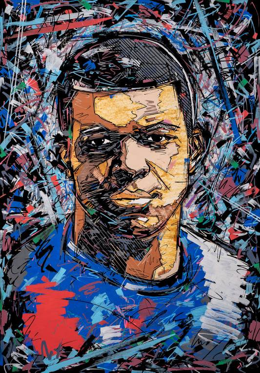 1XRUN x Ivan Beslic - Ronaldo & Mbappé Euro 2020 Prints" - IVAN BESLIC